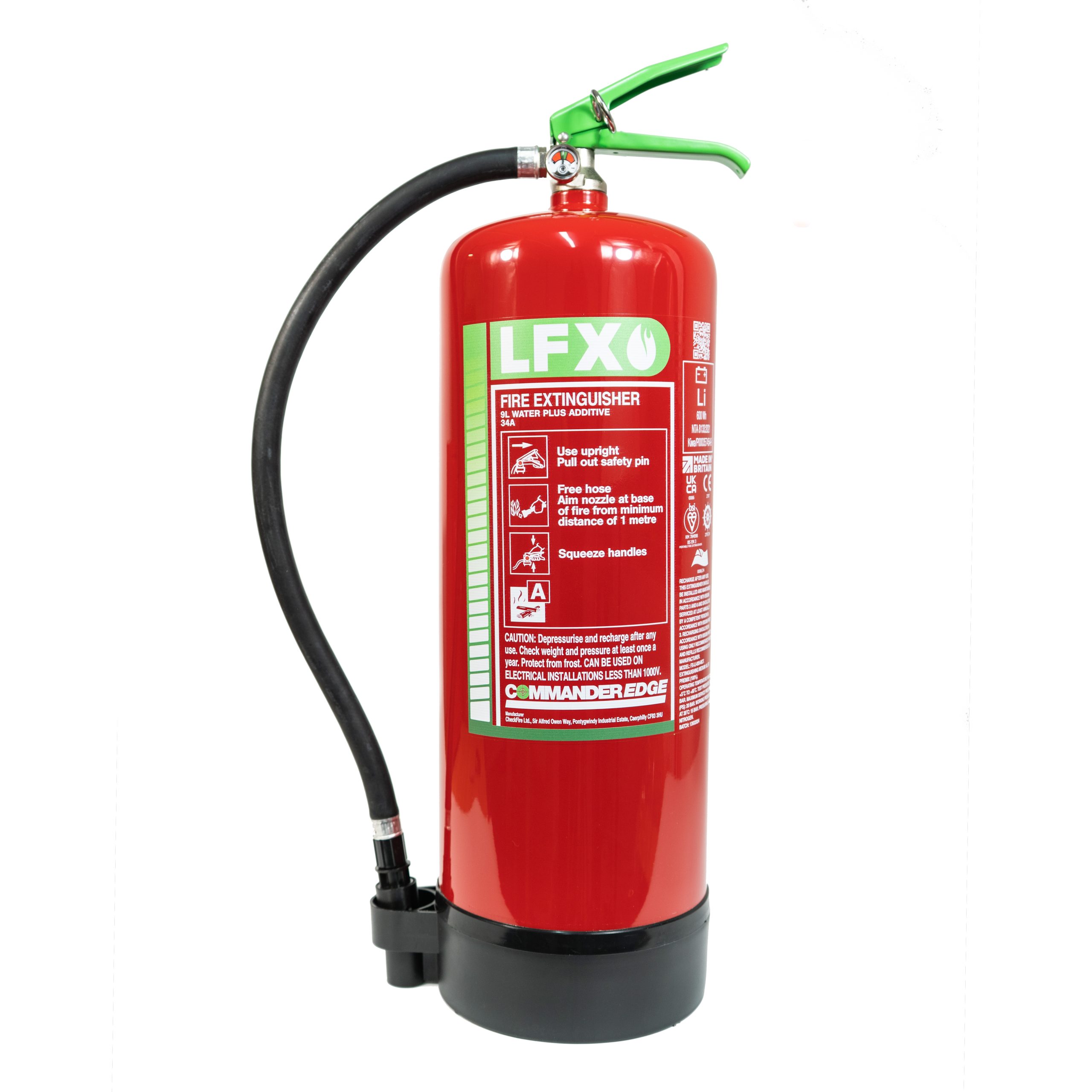 Commander Edge LFX Fire Extinguisher 9L - FMC Fire